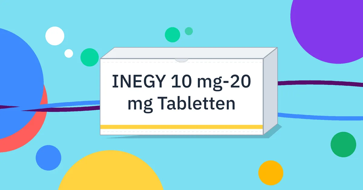 Symbolbild: Packung mit der Aufschrift INEGY 10 mg-20 mg Tabletten (PZN 11689944) – Verfügbarkeit und Bezug in Apotheken in Frankfurt am Main