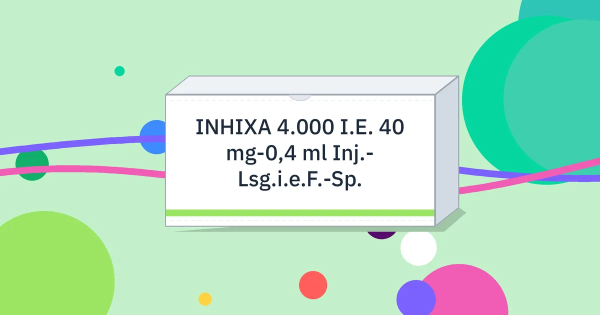Symbolbild: Packung mit der Aufschrift INHIXA 4.000 I.E. 40 mg-0,4 ml Inj.-Lsg.i.e.F.-Sp. (PZN 18224846) – Verfügbarkeit und Bezug in Apotheken in Frankfurt am Main