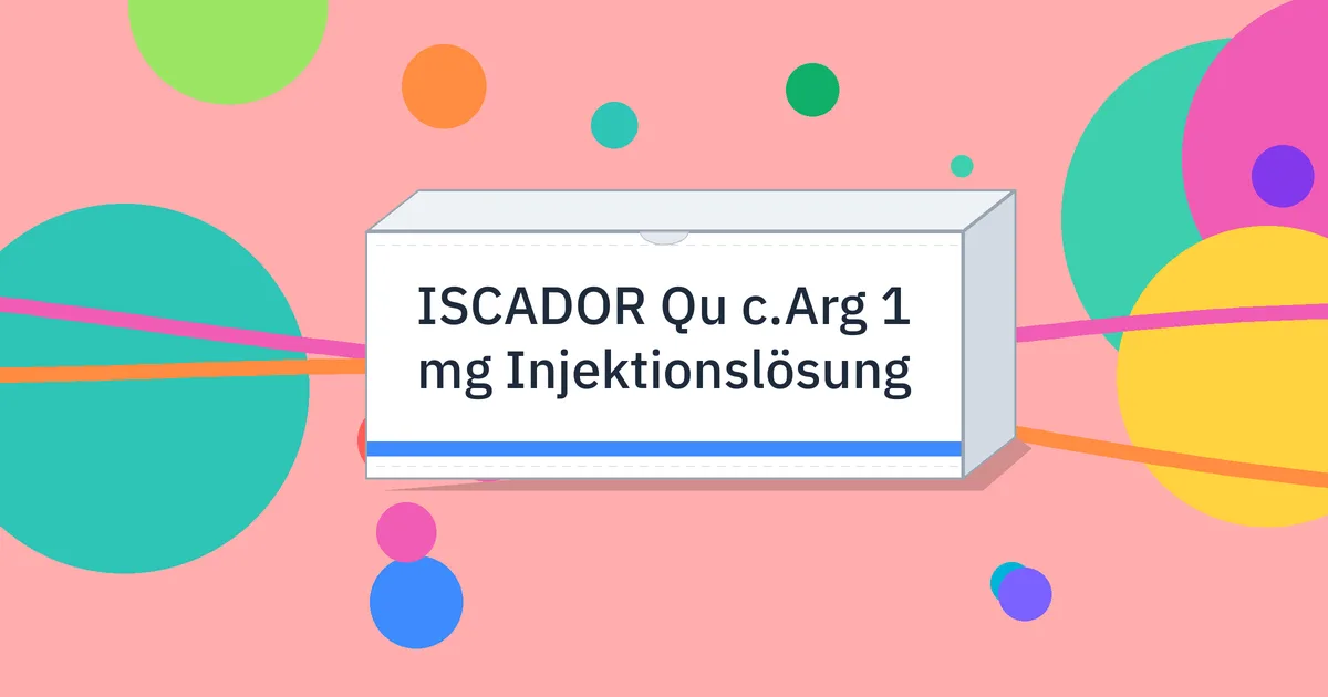 Symbolbild: Packung mit der Aufschrift ISCADOR Qu c.Arg 1 mg Injektionslösung (PZN 01386160) – Verfügbarkeit und Bezug in Apotheken in Frankfurt am Main