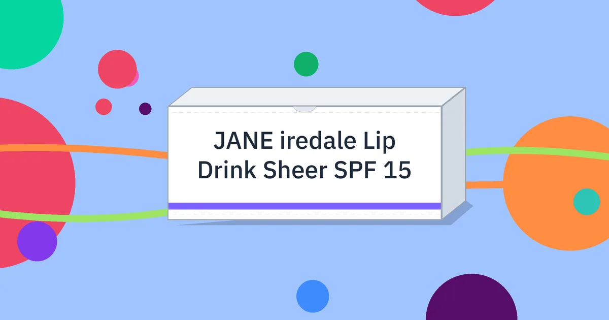 Symbolbild: Packung mit der Aufschrift JANE iredale Lip Drink Sheer SPF 15 (PZN 15197646) – Verfügbarkeit und Bezug in Apotheken in Frankfurt am Main