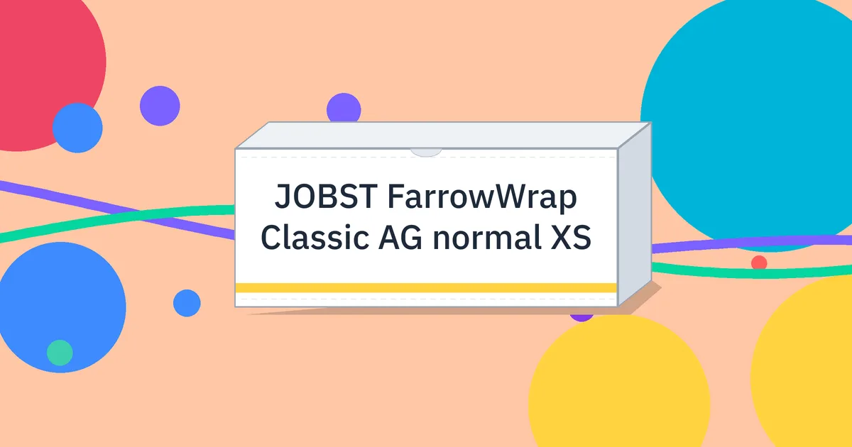 Symbolbild: Packung mit der Aufschrift JOBST FarrowWrap Classic AG normal XS (PZN 13869722) – Verfügbarkeit und Bezug in Apotheken in Frankfurt am Main
