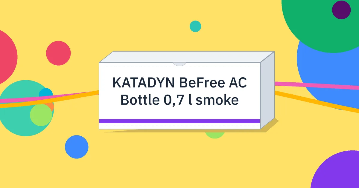 Symbolbild: Packung mit der Aufschrift KATADYN BeFree AC Bottle 0,7 l smoke (PZN 20338209) – Verfügbarkeit und Bezug in Apotheken in Frankfurt am Main
