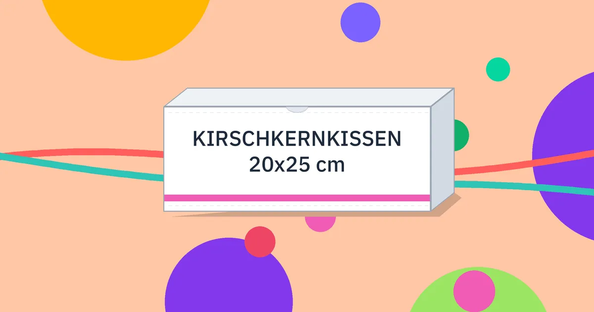 Symbolbild: Packung mit der Aufschrift KIRSCHKERNKISSEN 20x25 cm (PZN 13920334) – Verfügbarkeit und Bezug in Apotheken in Frankfurt am Main