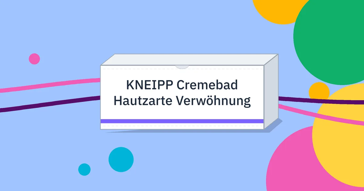 Symbolbild: Packung mit der Aufschrift KNEIPP Cremebad Hautzarte Verwöhnung (PZN 02454225) – Verfügbarkeit und Bezug in Apotheken in Frankfurt am Main