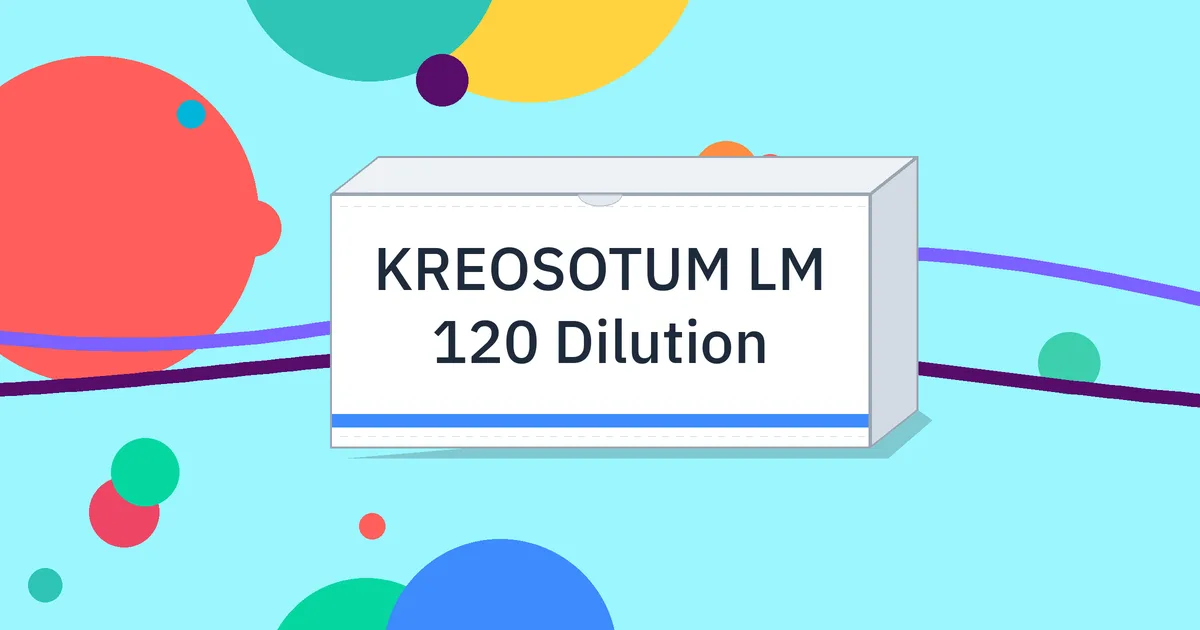 Symbolbild: Packung mit der Aufschrift KREOSOTUM LM 120 Dilution (PZN 12928351) – Verfügbarkeit und Bezug in Apotheken in Frankfurt am Main