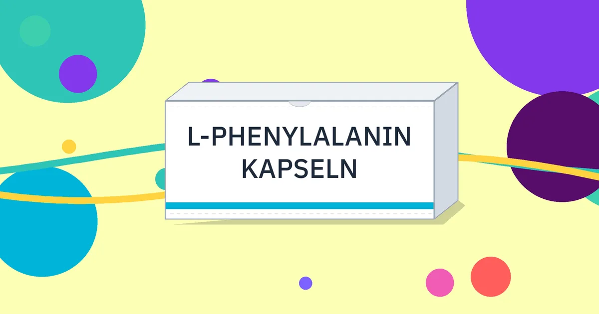Symbolbild: Packung mit der Aufschrift L-PHENYLALANIN KAPSELN (PZN 10310351) – Verfügbarkeit und Bezug in Apotheken in Frankfurt am Main