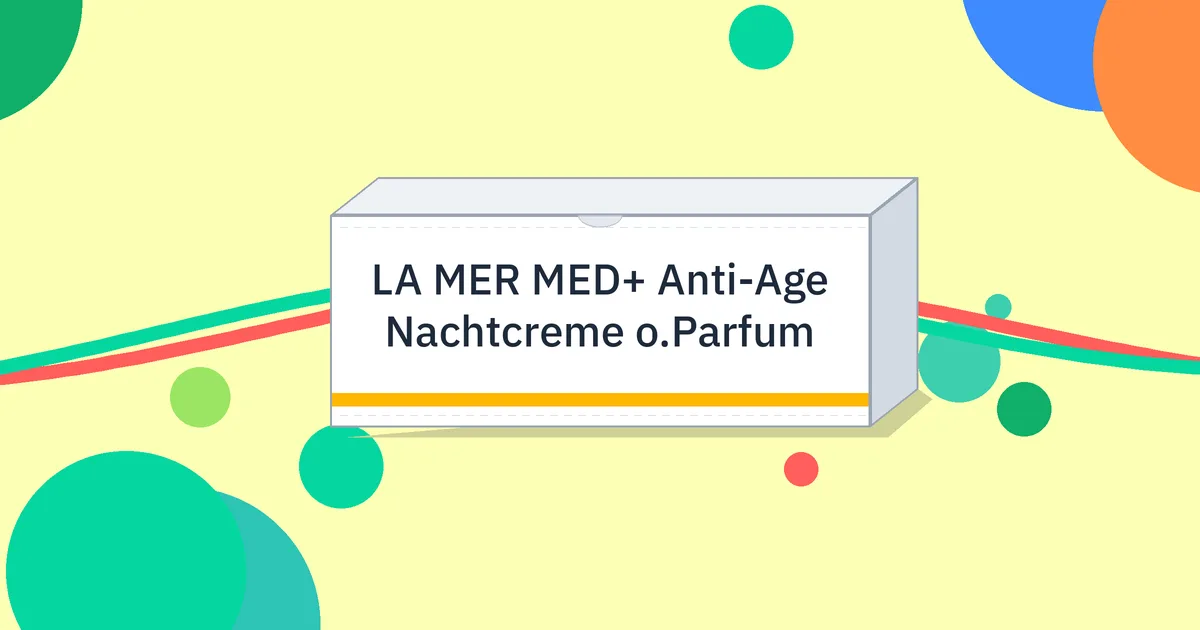 Symbolbild: Packung mit der Aufschrift LA MER MED+ Anti-Age Nachtcreme o.Parfum (PZN 17946371) – Verfügbarkeit und Bezug in Apotheken in Frankfurt am Main