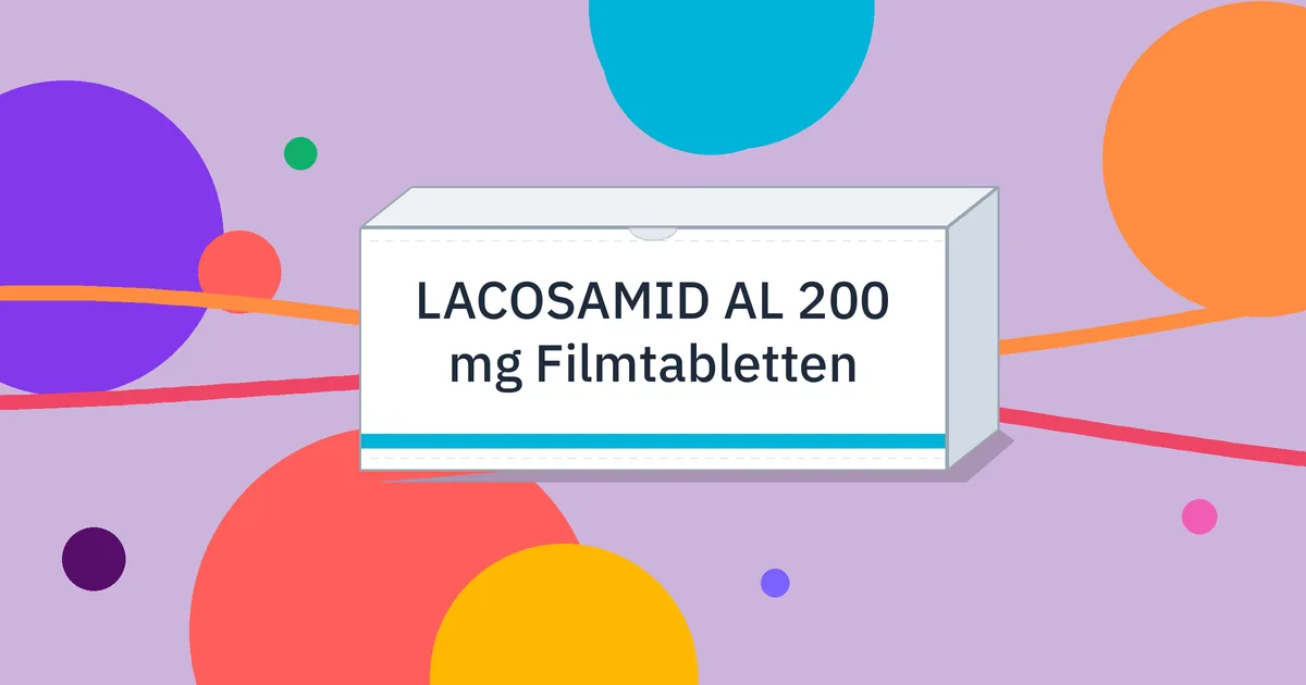 Symbolbild: Packung mit der Aufschrift LACOSAMID AL 200 mg Filmtabletten (PZN 17877049) – Verfügbarkeit und Bezug in Apotheken in Frankfurt am Main