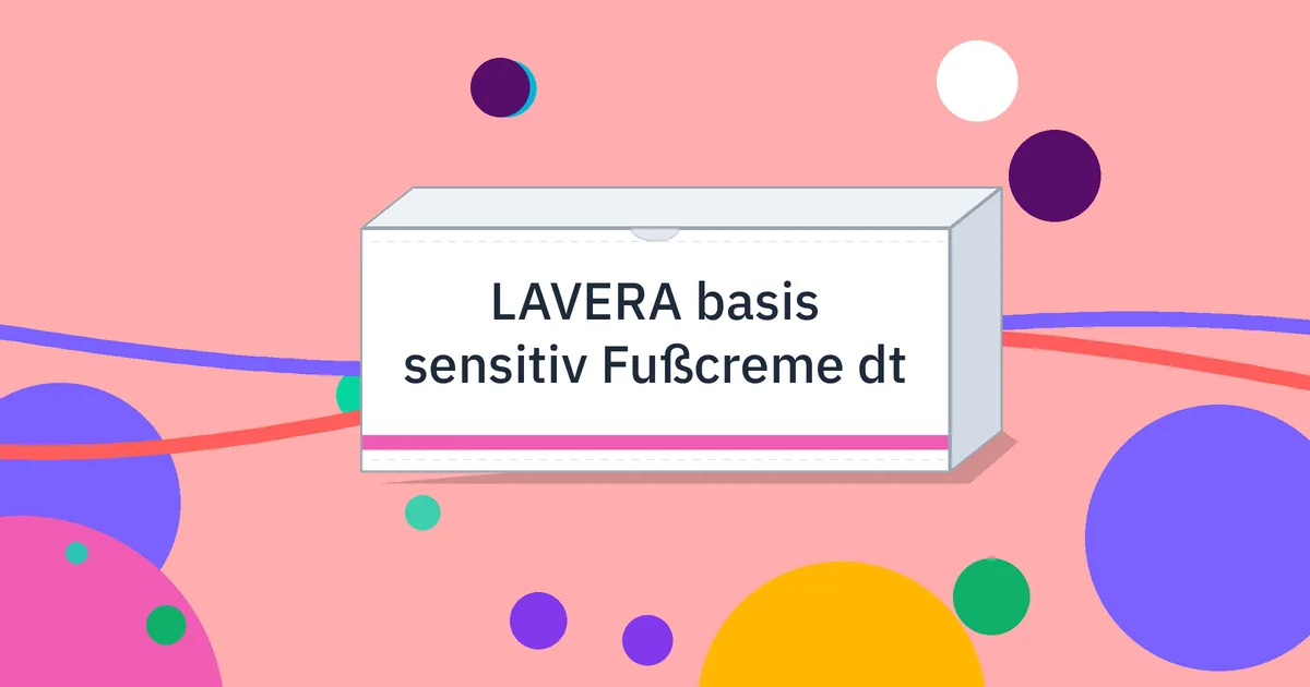 Symbolbild: Packung mit der Aufschrift LAVERA basis sensitiv Fußcreme dt (PZN 10787840) – Verfügbarkeit und Bezug in Apotheken in Frankfurt am Main
