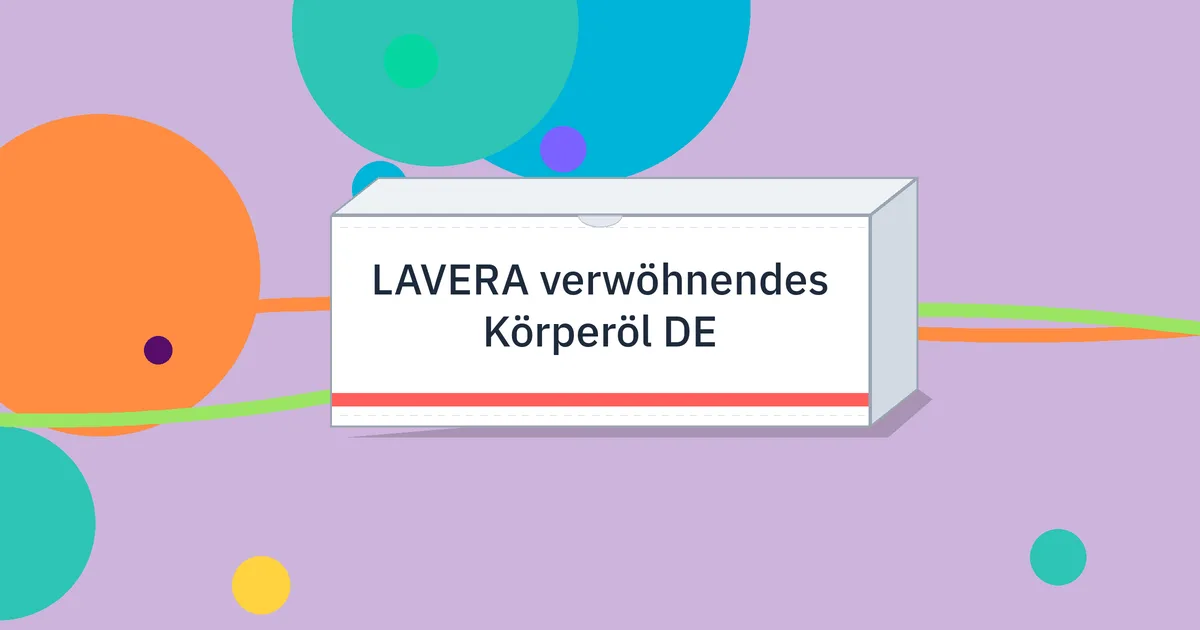 Symbolbild: Packung mit der Aufschrift LAVERA verwöhnendes Körperöl DE (PZN 18205582) – Verfügbarkeit und Bezug in Apotheken in Frankfurt am Main