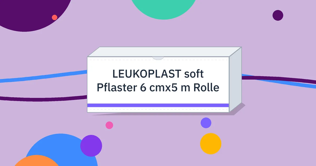 Symbolbild: Packung mit der Aufschrift LEUKOPLAST soft Pflaster 6 cmx5 m Rolle (PZN 14061985) – Verfügbarkeit und Bezug in Apotheken in Frankfurt am Main
