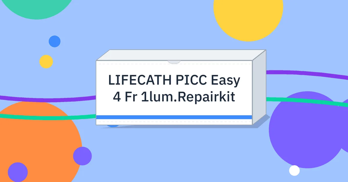 Symbolbild: Packung mit der Aufschrift LIFECATH PICC Easy 4 Fr 1lum.Repairkit (PZN 15209289) – Verfügbarkeit und Bezug in Apotheken in Frankfurt am Main