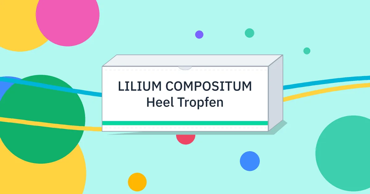 Symbolbild: Packung mit der Aufschrift LILIUM COMPOSITUM Heel Tropfen (PZN 04173016) – Verfügbarkeit und Bezug in Apotheken in Frankfurt am Main