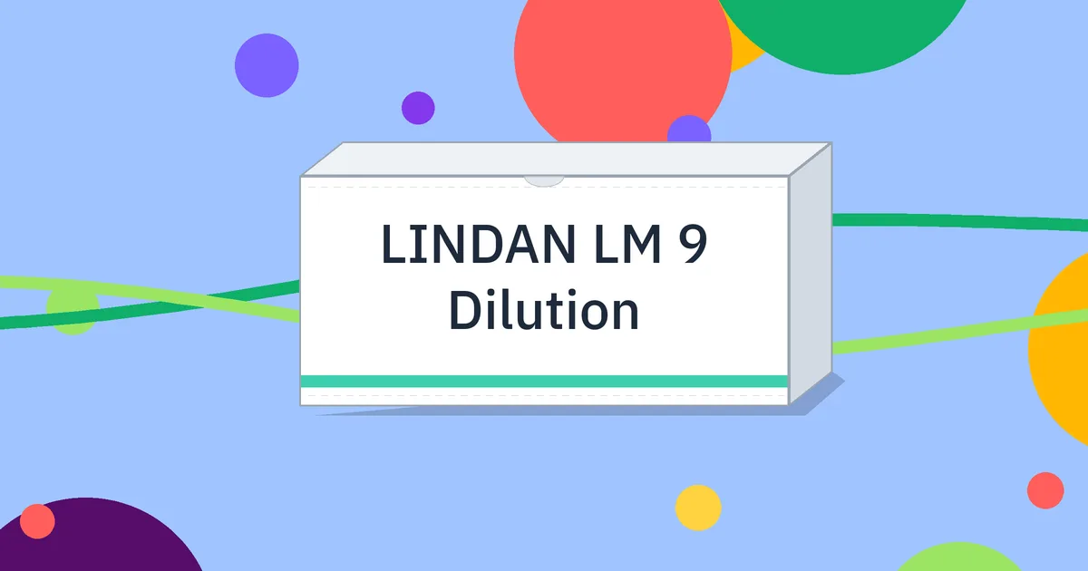 Symbolbild: Packung mit der Aufschrift LINDAN LM 9 Dilution (PZN 13529593) – Verfügbarkeit und Bezug in Apotheken in Frankfurt am Main