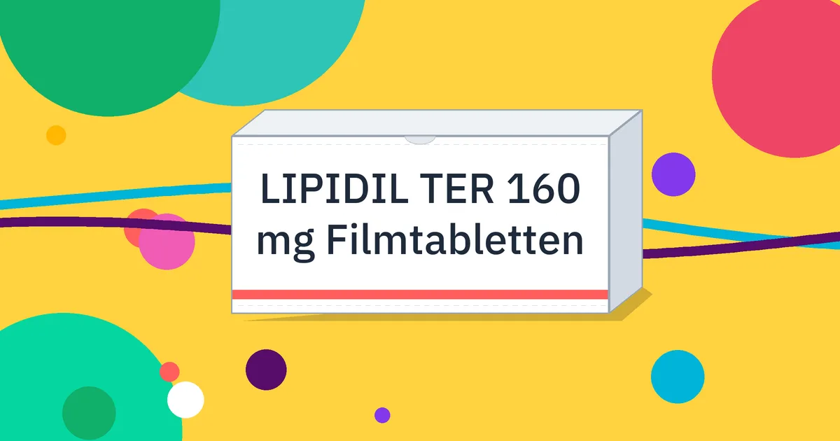 Symbolbild: Packung mit der Aufschrift LIPIDIL TER 160 mg Filmtabletten (PZN 00892346) – Verfügbarkeit und Bezug in Apotheken in Frankfurt am Main