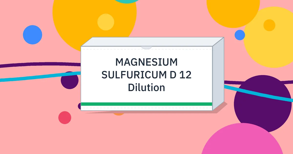 Symbolbild: Packung mit der Aufschrift MAGNESIUM SULFURICUM D 12 Dilution (PZN 02617710) – Verfügbarkeit und Bezug in Apotheken in Frankfurt am Main