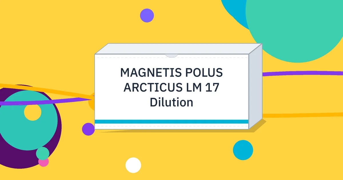 Symbolbild: Packung mit der Aufschrift MAGNETIS POLUS ARCTICUS LM 17 Dilution (PZN 12941015) – Verfügbarkeit und Bezug in Apotheken in Frankfurt am Main