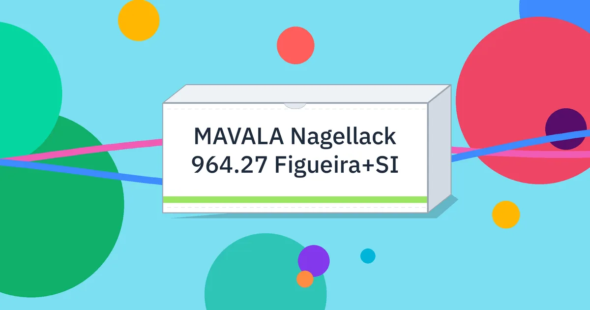 Symbolbild: Packung mit der Aufschrift MAVALA Nagellack 964.27 Figueira+SI (PZN 17969610) – Verfügbarkeit und Bezug in Apotheken in Frankfurt am Main