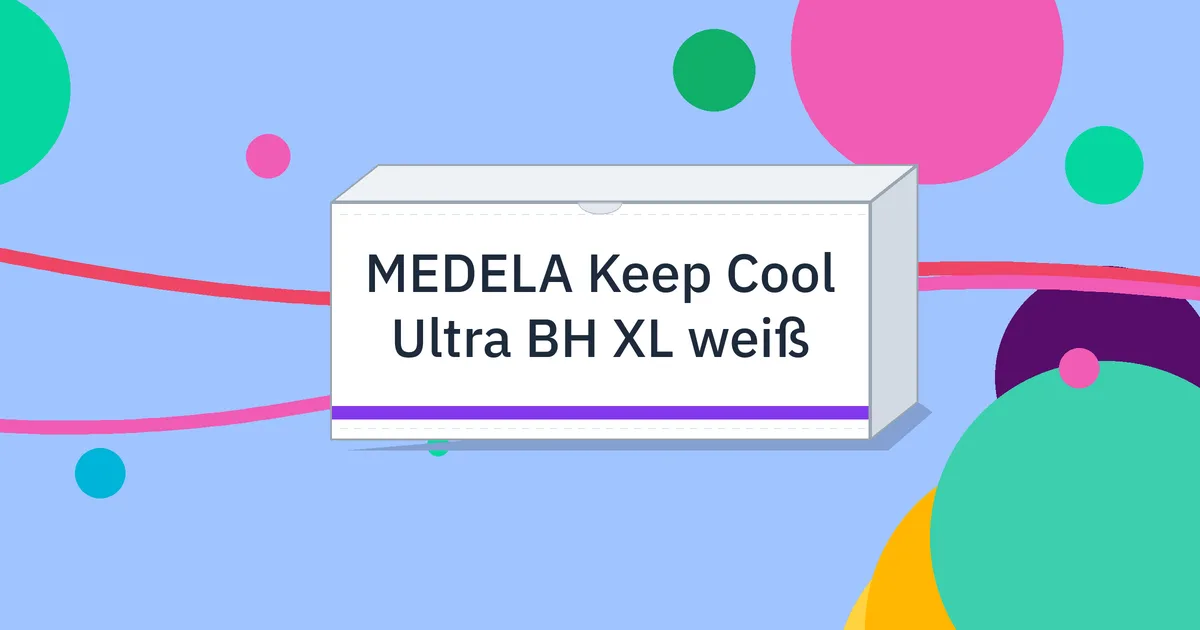 Symbolbild: Packung mit der Aufschrift MEDELA Keep Cool Ultra BH XL weiß (PZN 18269458) – Verfügbarkeit und Bezug in Apotheken in Frankfurt am Main