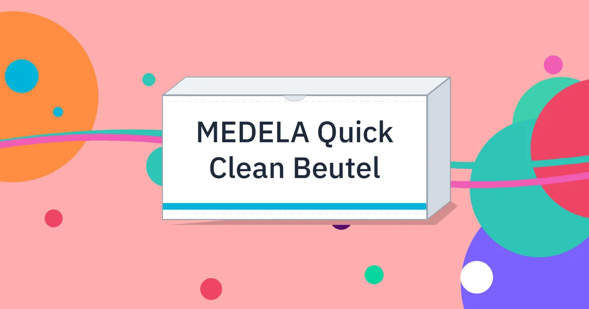 Symbolbild: Packung mit der Aufschrift MEDELA Quick Clean Beutel (PZN 05994991) – Verfügbarkeit und Bezug in Apotheken in Frankfurt am Main
