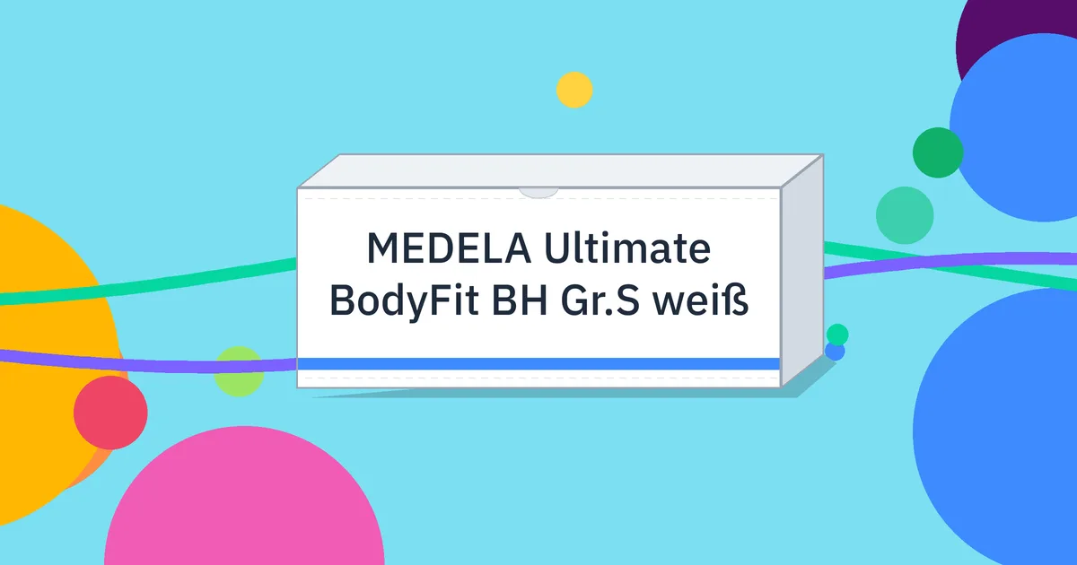 Symbolbild: Packung mit der Aufschrift MEDELA Ultimate BodyFit BH Gr.S weiß (PZN 16356609) – Verfügbarkeit und Bezug in Apotheken in Frankfurt am Main