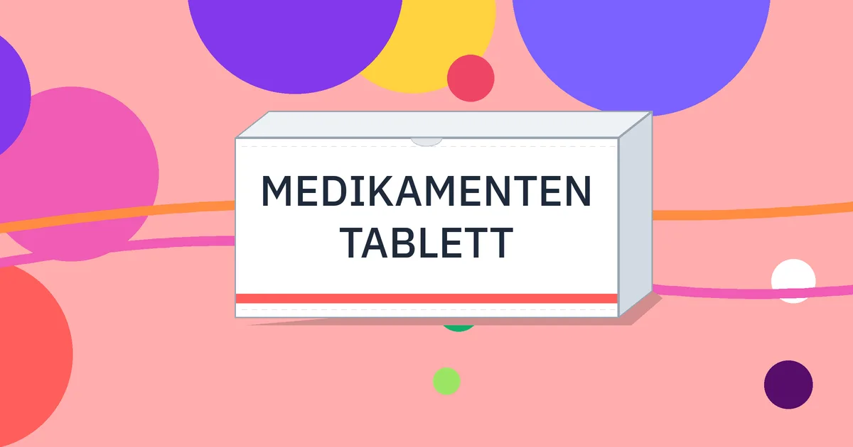 Symbolbild: Packung mit der Aufschrift MEDIKAMENTEN TABLETT (PZN 07485331) – Verfügbarkeit und Bezug in Apotheken in Frankfurt am Main