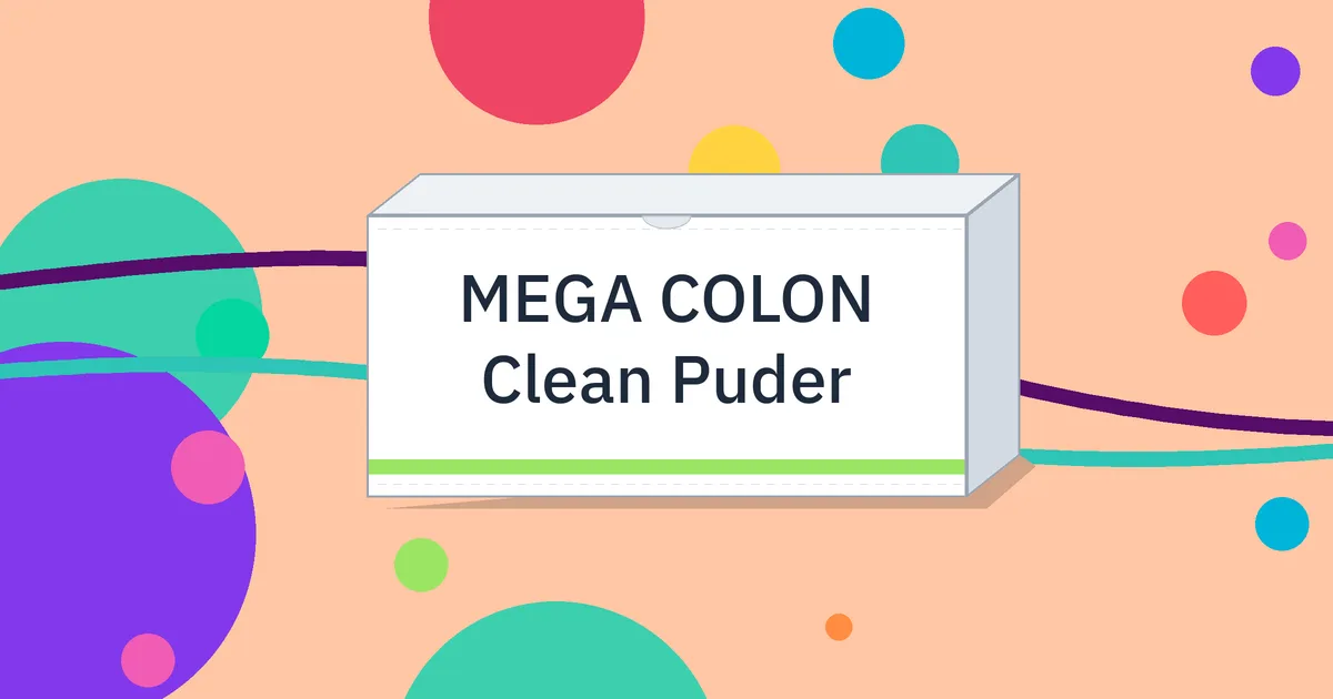 Symbolbild: Packung mit der Aufschrift MEGA COLON Clean Puder (PZN 01083583) – Verfügbarkeit und Bezug in Apotheken in Frankfurt am Main