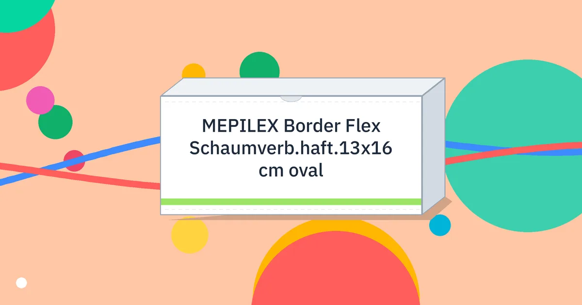 Symbolbild: Packung mit der Aufschrift MEPILEX Border Flex Schaumverb.haft.13x16 cm oval (PZN 18052500) – Verfügbarkeit und Bezug in Apotheken in Frankfurt am Main