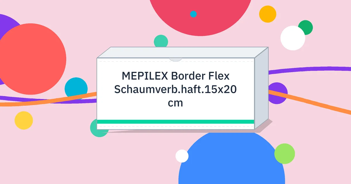 Symbolbild: Packung mit der Aufschrift MEPILEX Border Flex Schaumverb.haft.15x20 cm (PZN 20546416) – Verfügbarkeit und Bezug in Apotheken in Frankfurt am Main