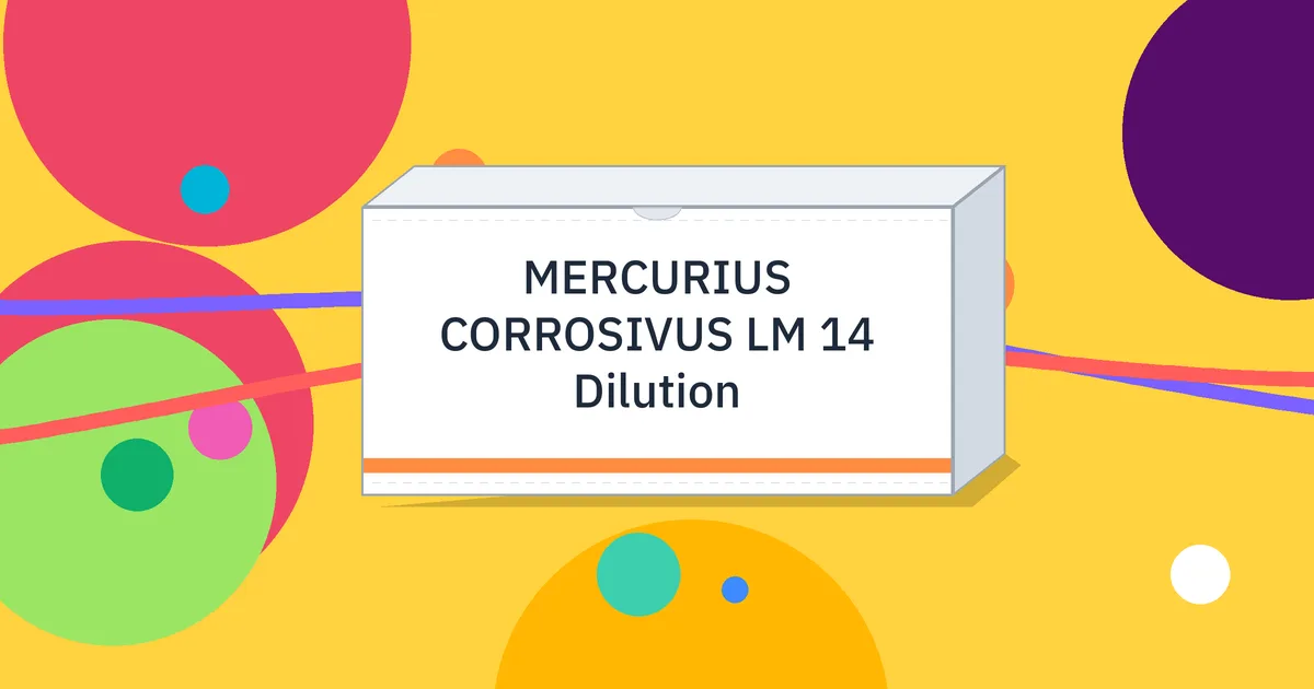 Symbolbild: Packung mit der Aufschrift MERCURIUS CORROSIVUS LM 14 Dilution (PZN 12949962) – Verfügbarkeit und Bezug in Apotheken in Frankfurt am Main