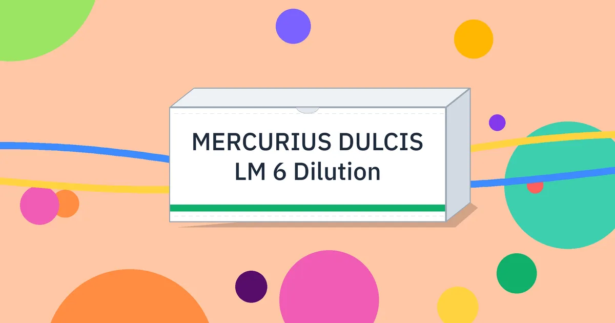 Symbolbild: Packung mit der Aufschrift MERCURIUS DULCIS LM 6 Dilution (PZN 12951261) – Verfügbarkeit und Bezug in Apotheken in Frankfurt am Main
