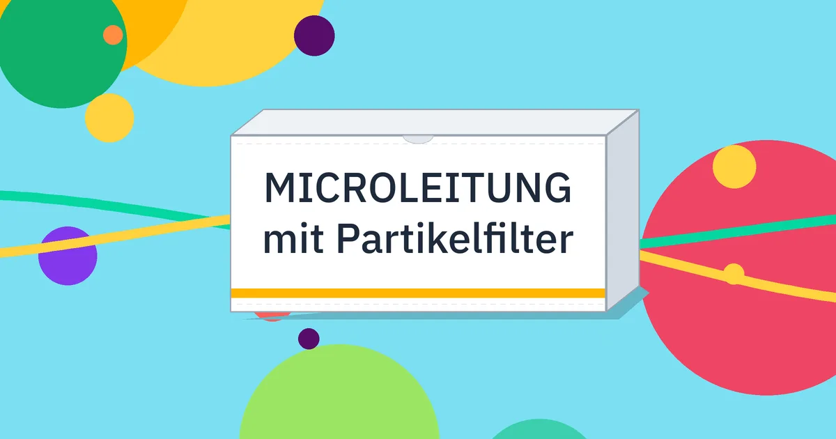 Symbolbild: Packung mit der Aufschrift MICROLEITUNG mit Partikelfilter (PZN 13892419) – Verfügbarkeit und Bezug in Apotheken in Frankfurt am Main