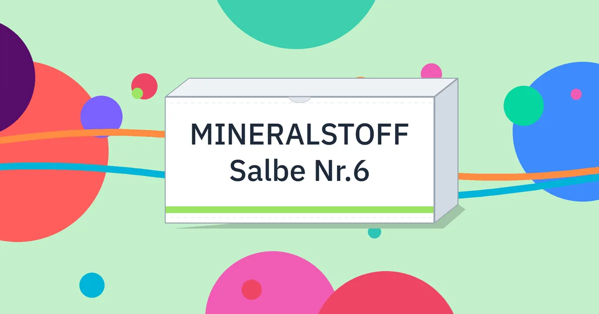 Symbolbild: Packung mit der Aufschrift MINERALSTOFF Salbe Nr.6 (PZN 02734284) – Verfügbarkeit und Bezug in Apotheken in Frankfurt am Main