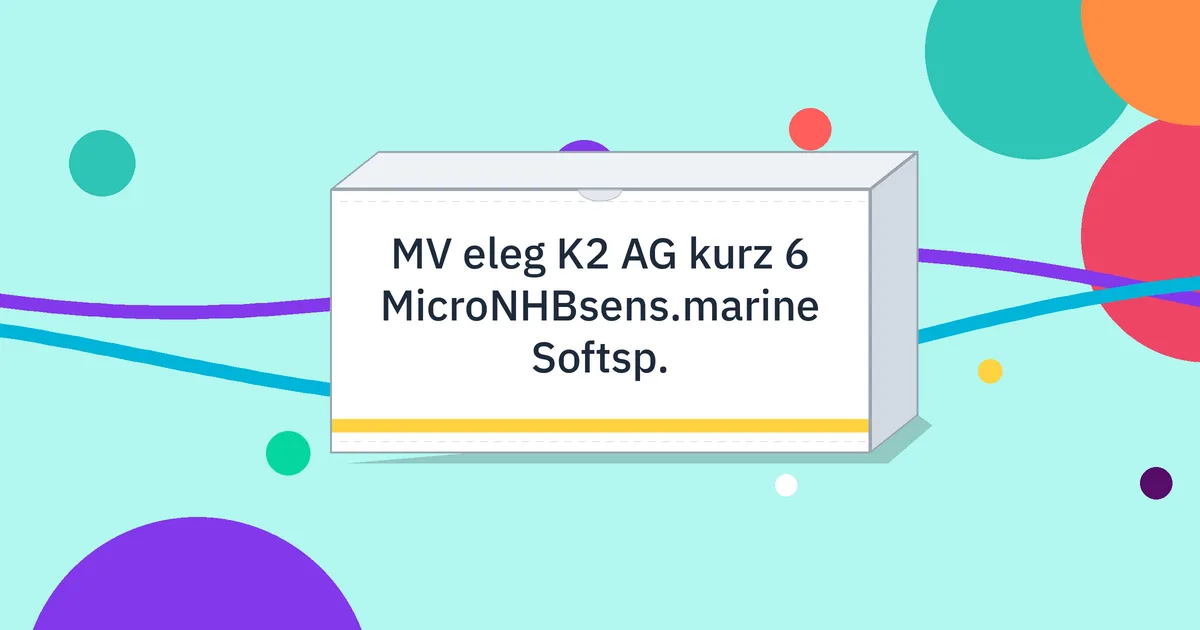 Symbolbild: Packung mit der Aufschrift MV eleg K2 AG kurz 6 MicroNHBsens.marine Softsp. (PZN 15710569) – Verfügbarkeit und Bezug in Apotheken in Frankfurt am Main