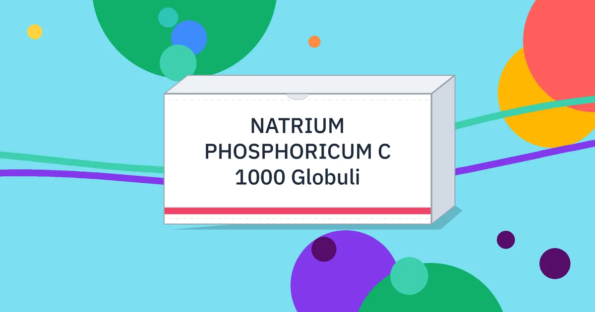 Symbolbild: Packung mit der Aufschrift NATRIUM PHOSPHORICUM C 1000 Globuli (PZN 16696239) – Verfügbarkeit und Bezug in Apotheken in Frankfurt am Main