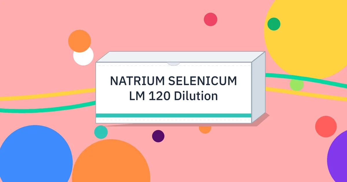 Symbolbild: Packung mit der Aufschrift NATRIUM SELENICUM LM 120 Dilution (PZN 13617096) – Verfügbarkeit und Bezug in Apotheken in Frankfurt am Main