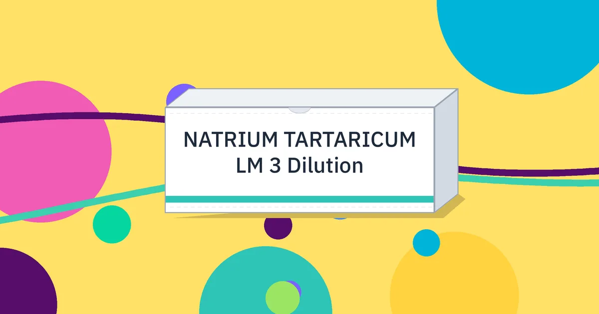 Symbolbild: Packung mit der Aufschrift NATRIUM TARTARICUM LM 3 Dilution (PZN 12967581) – Verfügbarkeit und Bezug in Apotheken in Frankfurt am Main