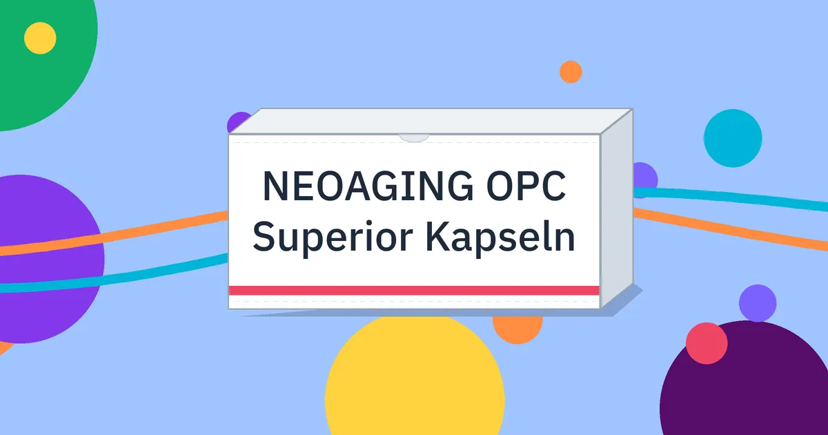 Symbolbild: Packung mit der Aufschrift NEOAGING OPC Superior Kapseln (PZN 19490917) – Verfügbarkeit und Bezug in Apotheken in Frankfurt am Main