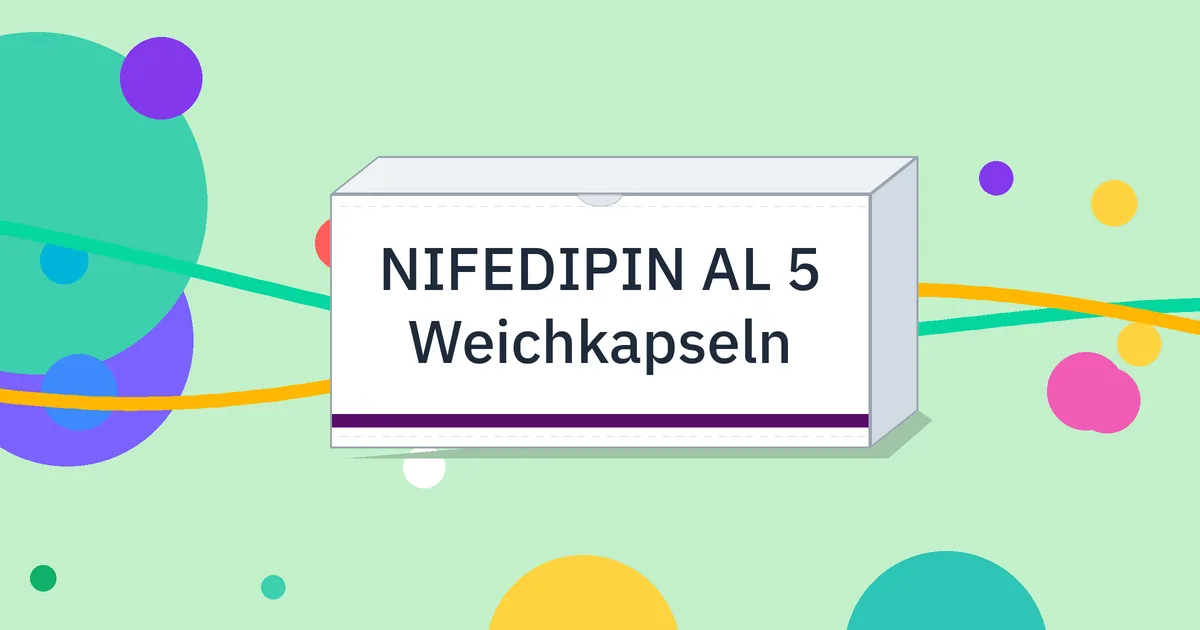 Symbolbild: Packung mit der Aufschrift NIFEDIPIN AL 5 Weichkapseln (PZN 04748391) – Verfügbarkeit und Bezug in Apotheken in Frankfurt am Main