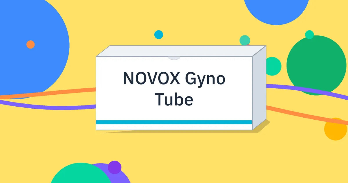 Symbolbild: Packung mit der Aufschrift NOVOX Gyno Tube (PZN 19229745) – Verfügbarkeit und Bezug in Apotheken in Frankfurt am Main