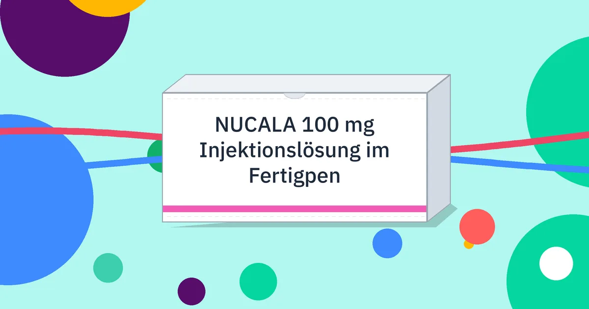 Symbolbild: Packung mit der Aufschrift NUCALA 100 mg Injektionslösung im Fertigpen (PZN 18680604) – Verfügbarkeit und Bezug in Apotheken in Frankfurt am Main