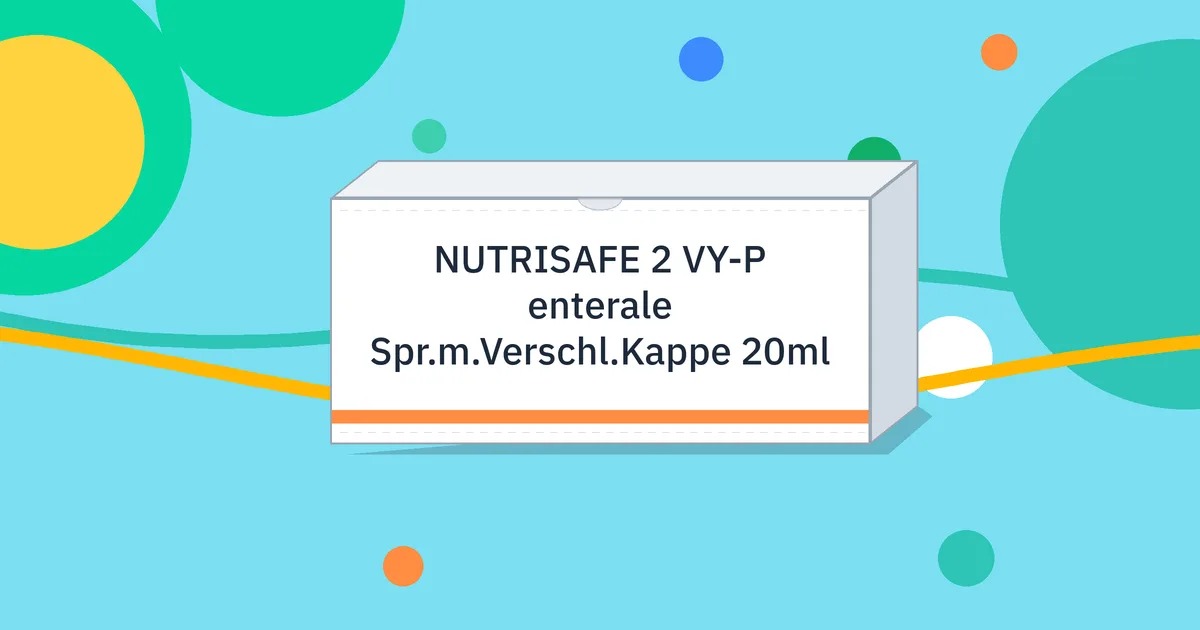 Symbolbild: Packung mit der Aufschrift NUTRISAFE 2 VY-P enterale Spr.m.Verschl.Kappe 20ml (PZN 20065993) – Verfügbarkeit und Bezug in Apotheken in Frankfurt am Main