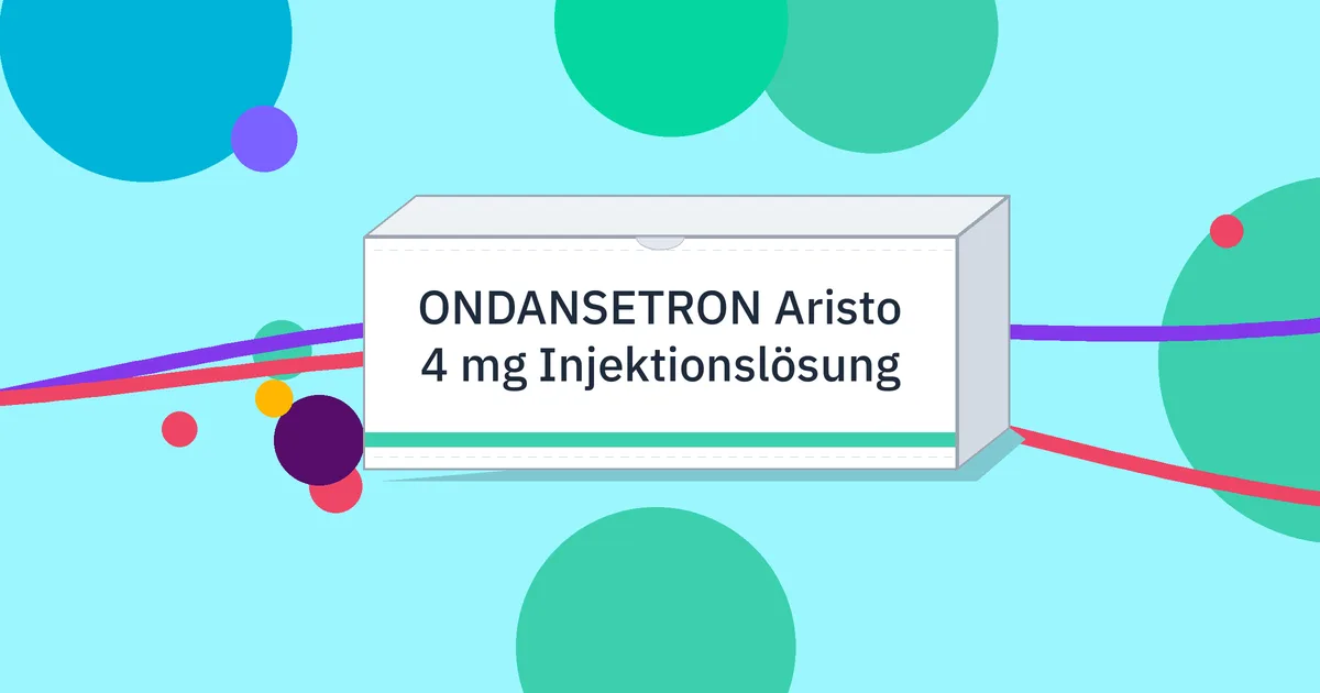 Symbolbild: Packung mit der Aufschrift ONDANSETRON Aristo 4 mg Injektionslösung (PZN 09714505) – Verfügbarkeit und Bezug in Apotheken in Frankfurt am Main