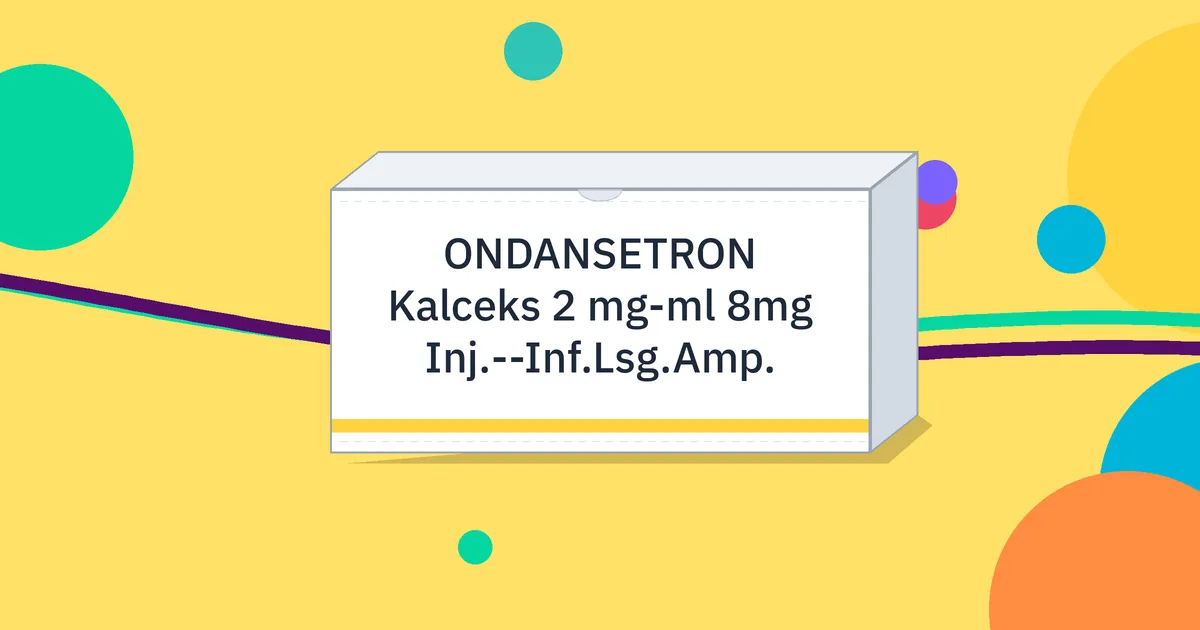 Symbolbild: Packung mit der Aufschrift ONDANSETRON Kalceks 2 mg-ml 8mg Inj.--Inf.Lsg.Amp. (PZN 19383096) – Verfügbarkeit und Bezug in Apotheken in Frankfurt am Main