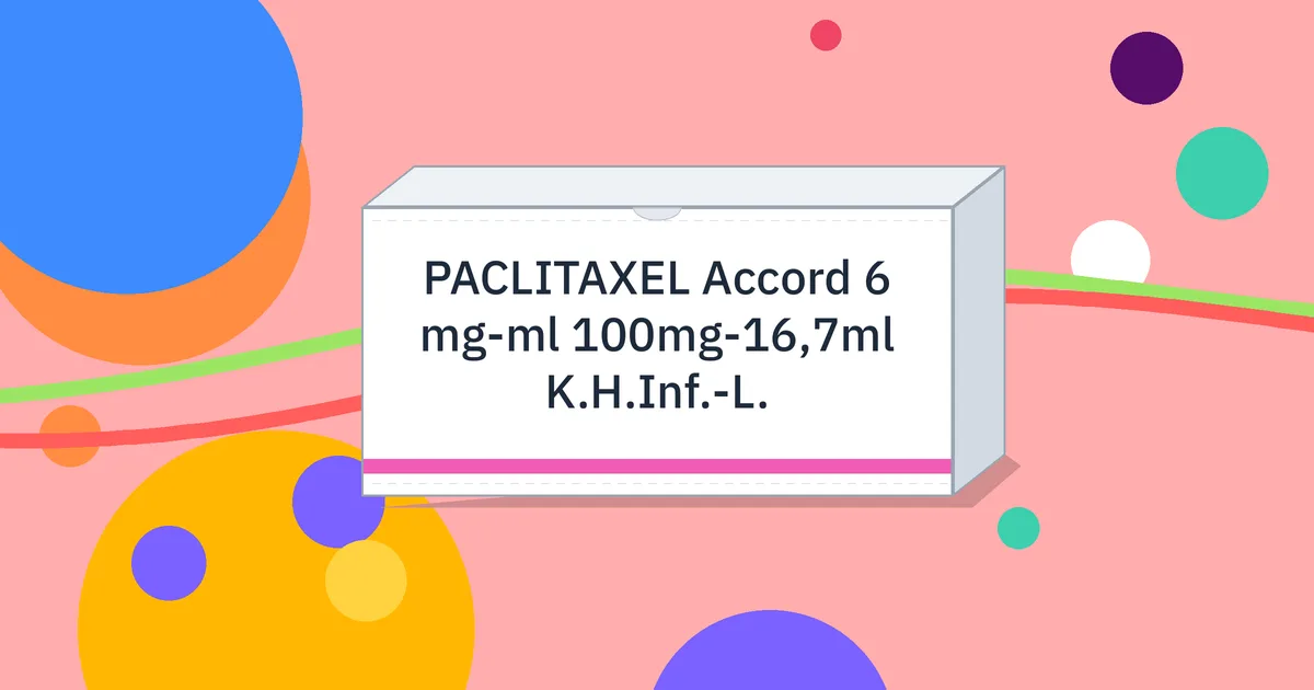 Symbolbild: Packung mit der Aufschrift PACLITAXEL Accord 6 mg-ml 100mg-16,7ml K.H.Inf.-L. (PZN 02453415) – Verfügbarkeit und Bezug in Apotheken in Frankfurt am Main