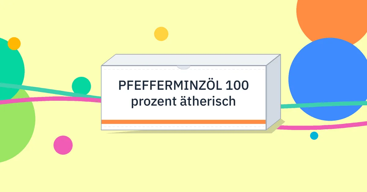 Symbolbild: Packung mit der Aufschrift PFEFFERMINZÖL 100 prozent ätherisch (PZN 07206130) – Verfügbarkeit und Bezug in Apotheken in Frankfurt am Main