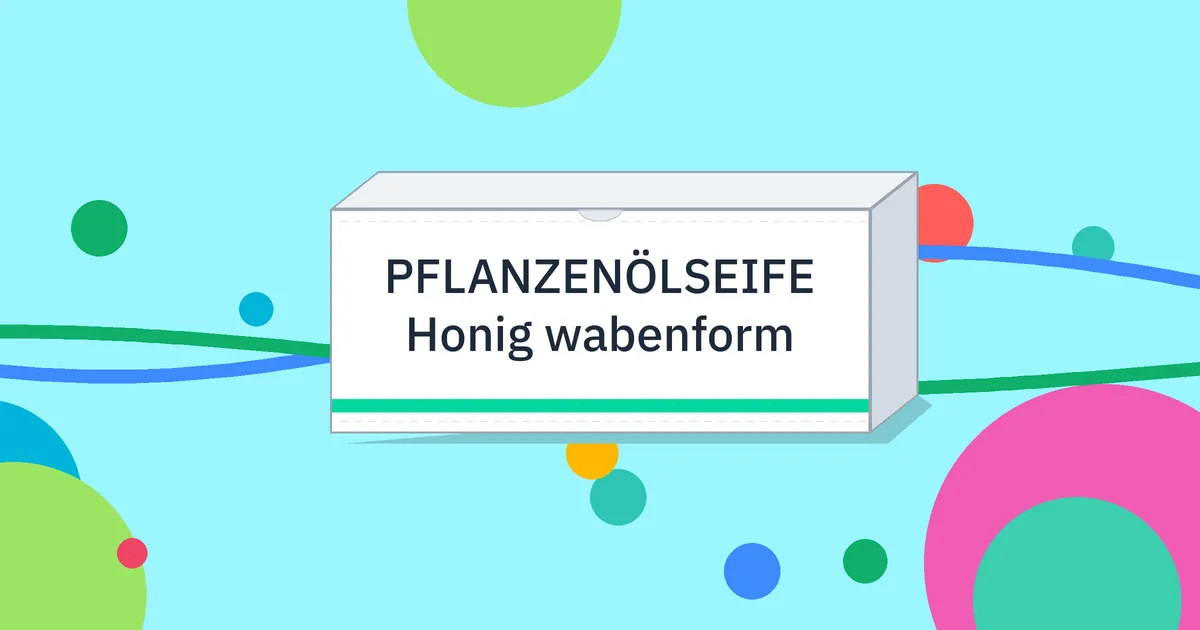 Symbolbild: Packung mit der Aufschrift PFLANZENÖLSEIFE Honig wabenform (PZN 07128996) – Verfügbarkeit und Bezug in Apotheken in Frankfurt am Main