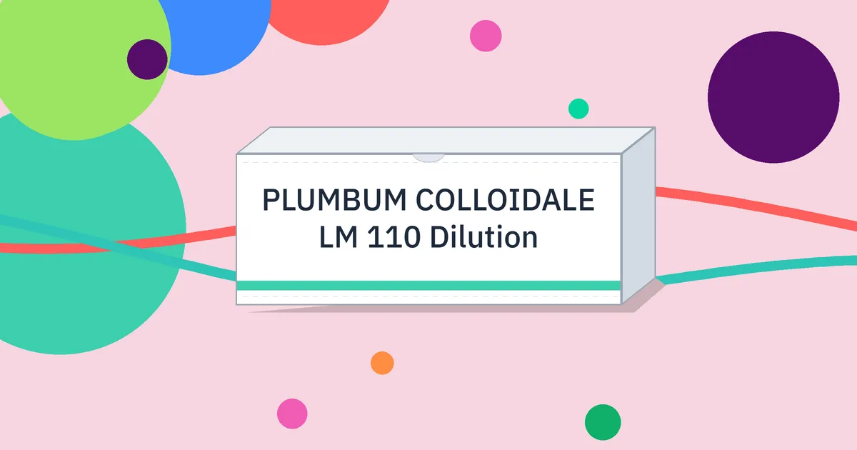 Symbolbild: Packung mit der Aufschrift PLUMBUM COLLOIDALE LM 110 Dilution (PZN 13040515) – Verfügbarkeit und Bezug in Apotheken in Frankfurt am Main