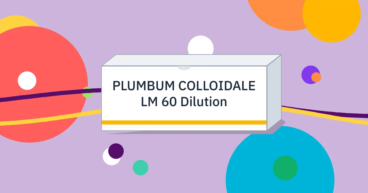 Symbolbild: Packung mit der Aufschrift PLUMBUM COLLOIDALE LM 60 Dilution (PZN 13040478) – Verfügbarkeit und Bezug in Apotheken in Frankfurt am Main
