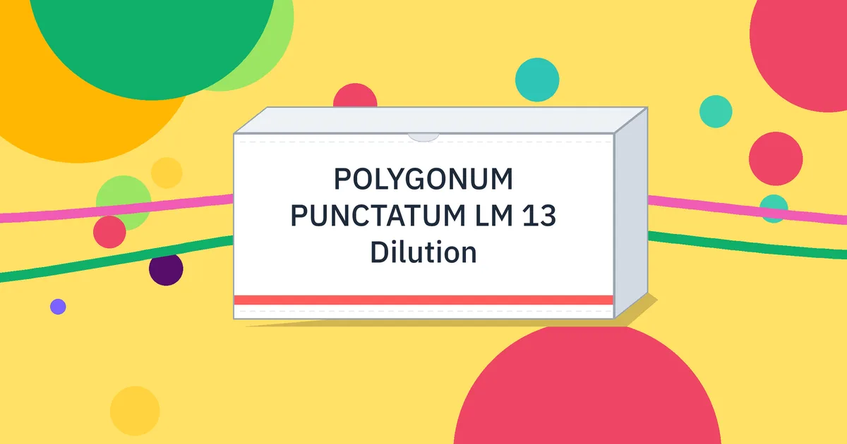 Symbolbild: Packung mit der Aufschrift POLYGONUM PUNCTATUM LM 13 Dilution (PZN 13662895) – Verfügbarkeit und Bezug in Apotheken in Frankfurt am Main